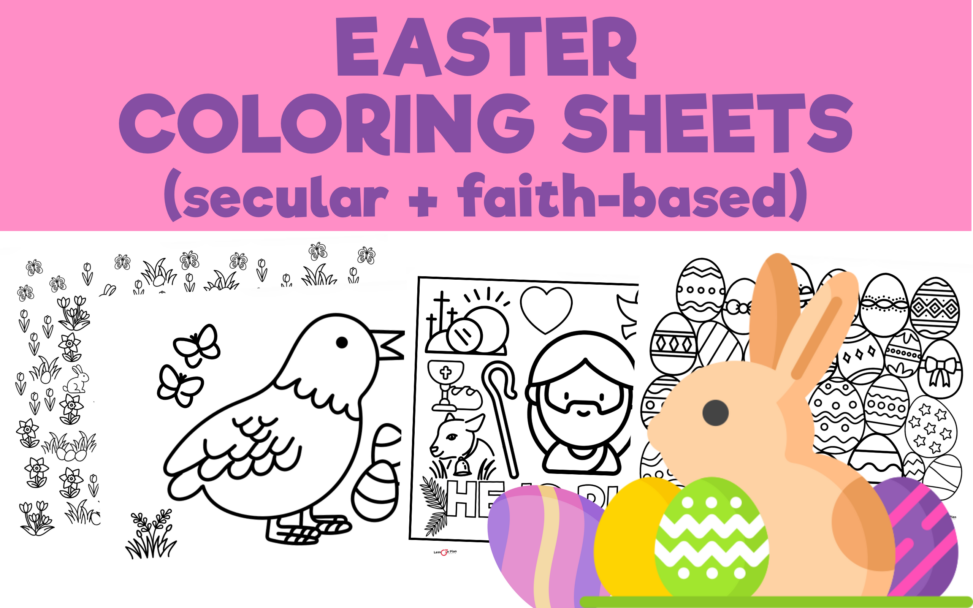 Resource Spotlight: Printable Easter Coloring Sheets (Secular And Faith ...
